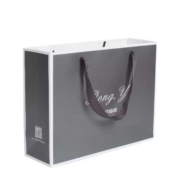 Custom Printed Ribbon Handle Paper Bags - Comet Packaging