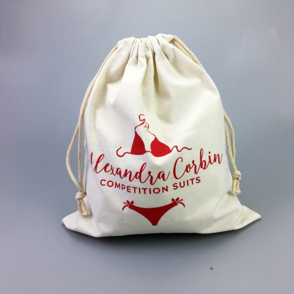 Printed Cotton Drawstring Bags - Comet Packaging