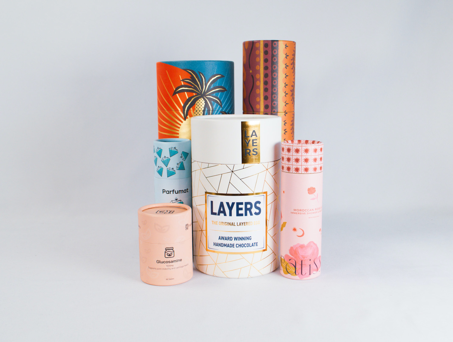 Custom Butt Jointed Cylinder Boxes - Comet Packaging
