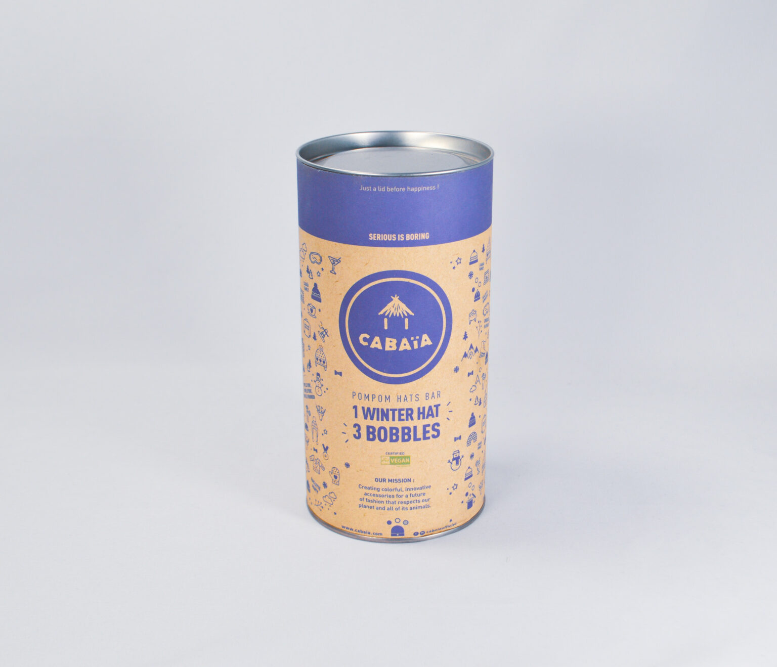 Metal Lid Cover Cardboard Tubes - Comet Packaging