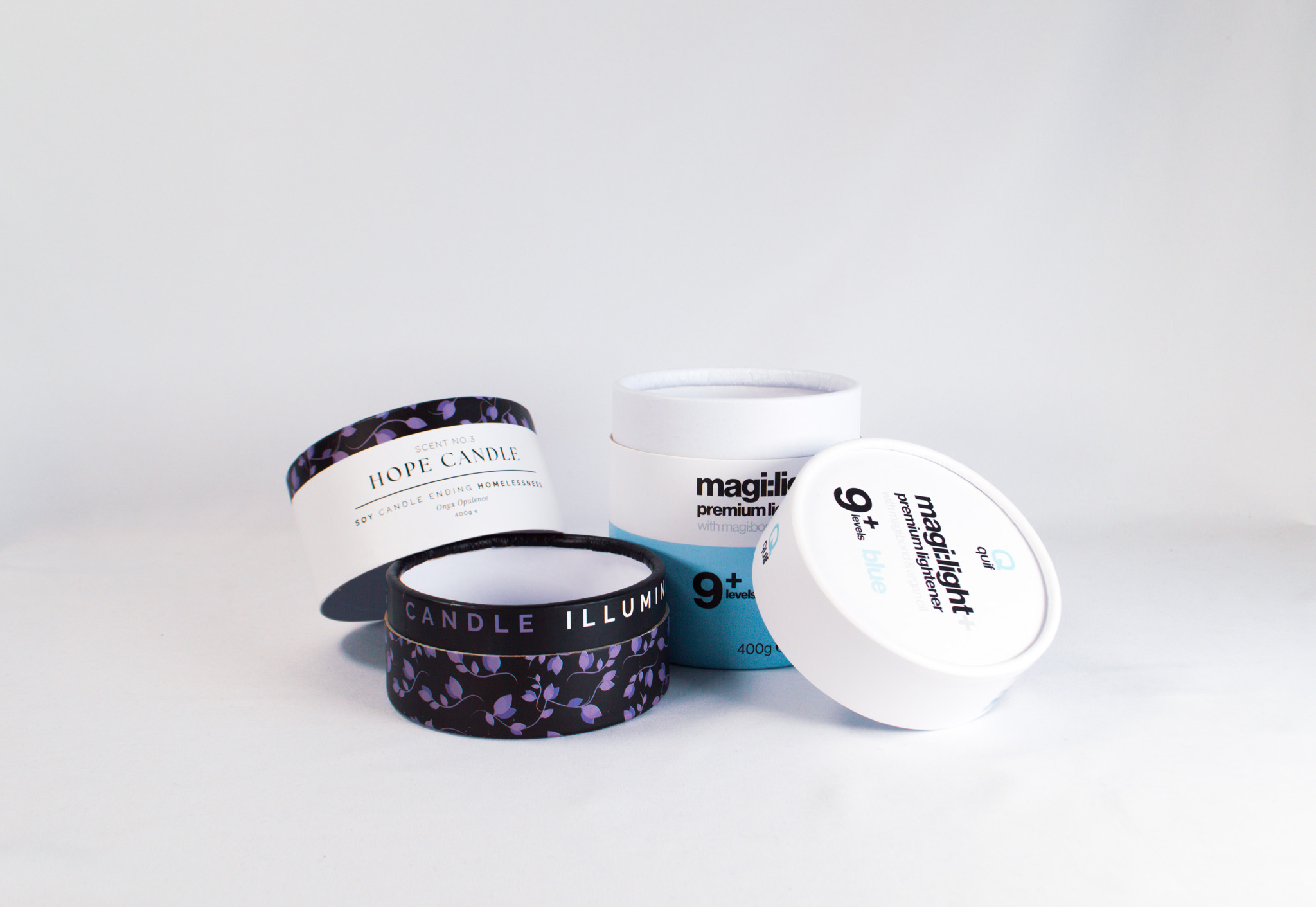 Custom Butt Jointed Cylinder Boxes - Comet Packaging