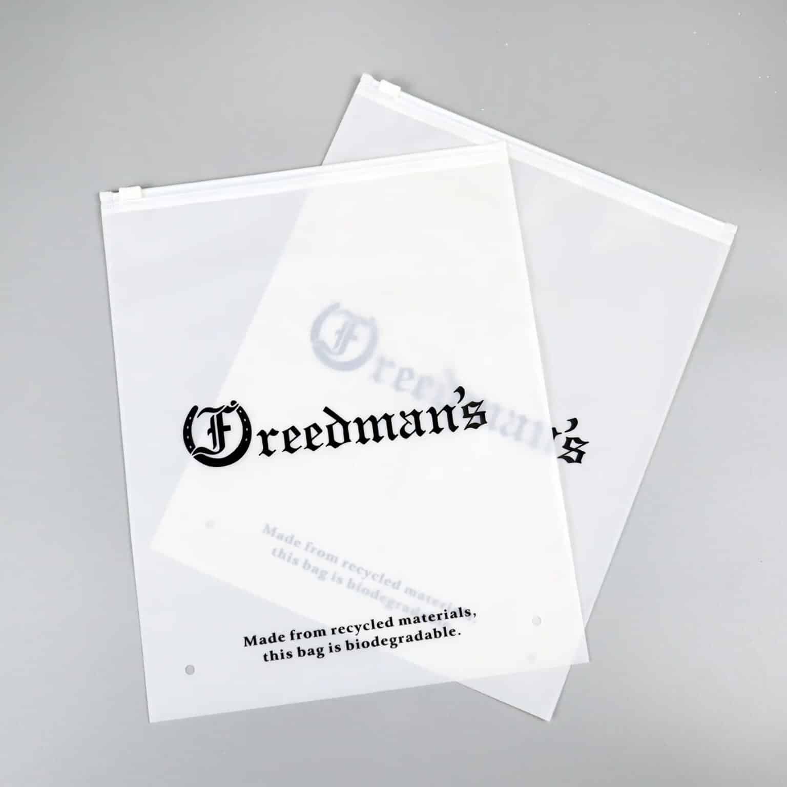 Custom Printed Frosted Zip Lock Bags - Comet Packaging